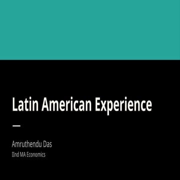 latin americans political economics important | PPTX