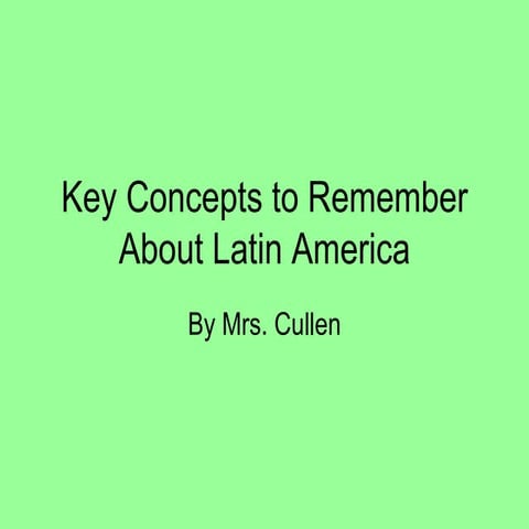 Latin america overview | PPT