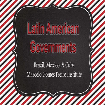 Latin American Governments | PPTX