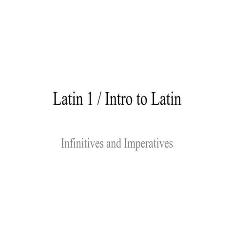Latin I lesson 11 | PPTX