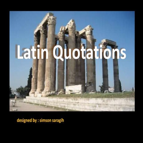 Latin Quotations | PPT