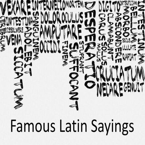 Some Latin sayings | PPTX
