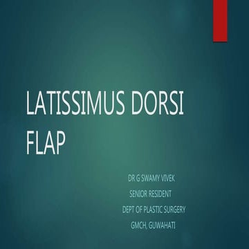 Latissimus dorsi flap | PPTX