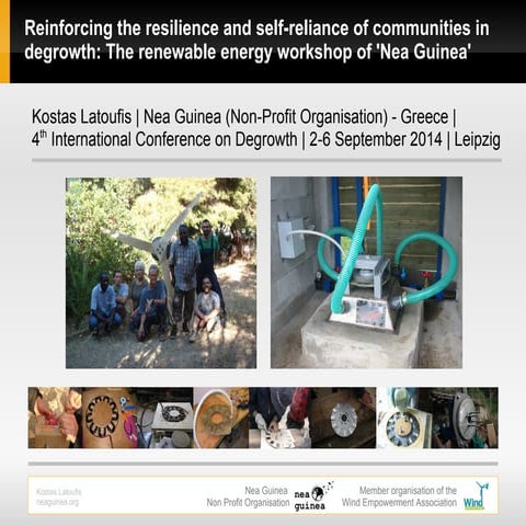 Reinforcing resilience and self-reliance of communities in degrowth ...
