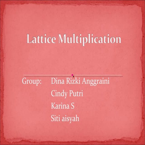 Lattice | PPT