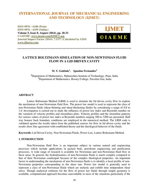 Lid Driven Cavity Flow Simulation Using Cfd And Matlab Pdf 