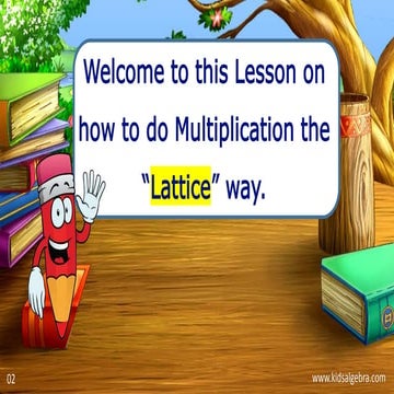 The Lattice Method of Multiplication for Children | PPTX