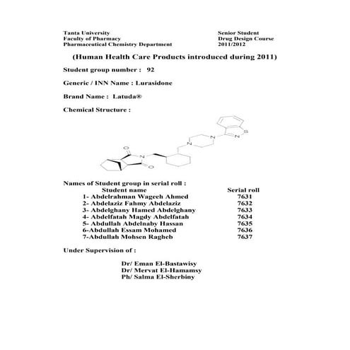 Latuda (Lurasidone) | PDF