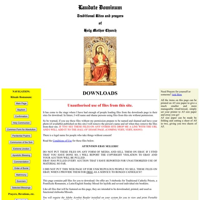 Laudate dominum—downloads—collectio rituum romanum rituale romanum | PDF