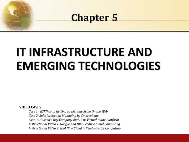 Chapter 5 it infrastructure and emerging technologies | PDF
