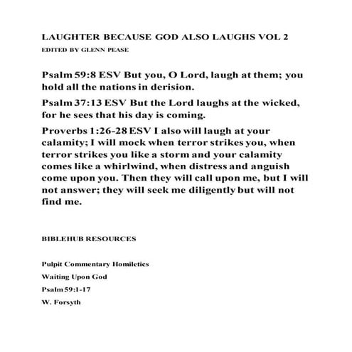 Laughter because god also laughs vol 2 | PDF
