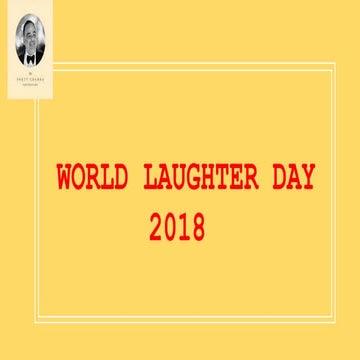 World Laughter day 2018 | PPTX