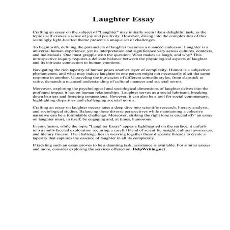 Humorous Essay Definition | PDF