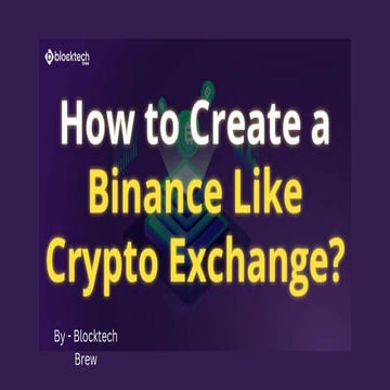Launch A Blockchain Cryptocurrency Exchange App Like Binance In 2023 ...