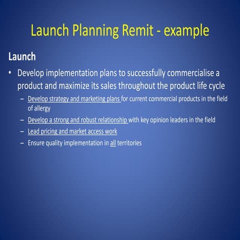 Launch planning | PPTX