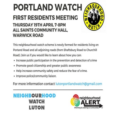 Portland Watch - setting up a local neighbourhood watch scheme | PPT