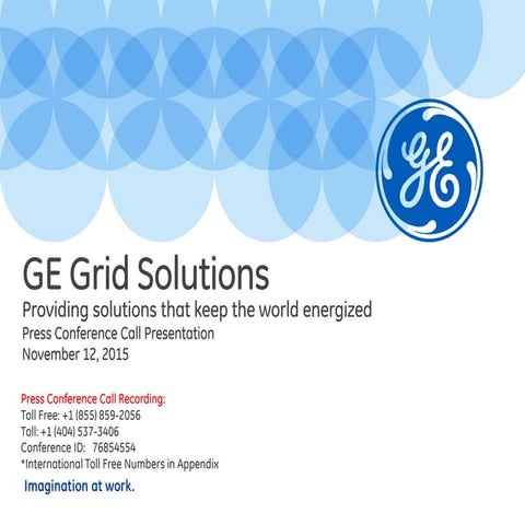 GE's Grid Solutions Media Presentation | PDF