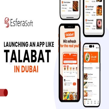 Launch Your App Like Talabat with Esferasoft Solutions | PDF