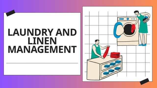 Inventory of linen | PPT