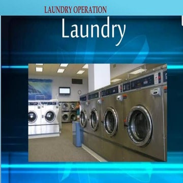 laundry Operation Training cover all basic information | PPTX