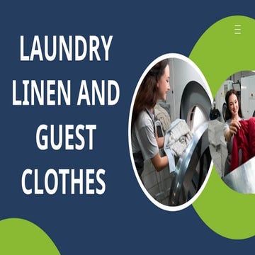 LAUNDRY TYPES OF LINEN.pptx laundry types of linen | PPTX