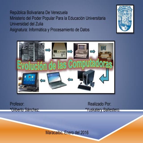 Evolucion de las computadoras | PPTX | Computing | Technology & Computing