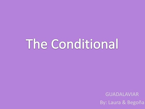 Conditional 1 ppt | PPT | Education
