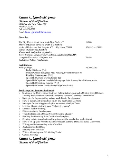 resume Jan. 2106 | PDF