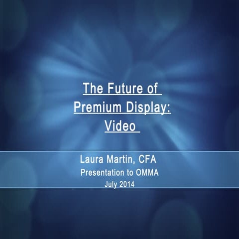 Laura Martin, Managing Director, Needham & Co. on Quality Works | PPT ...