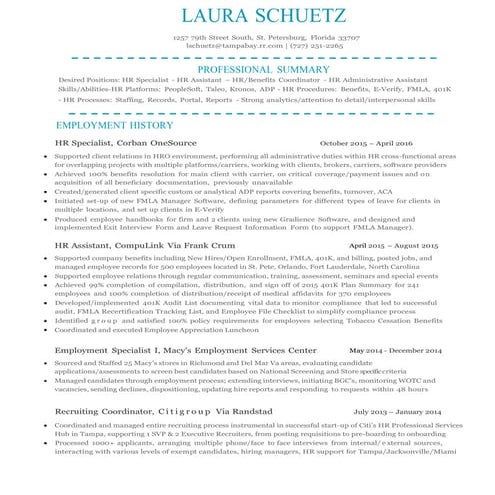Laura schuetz resume june 2016 | PDF