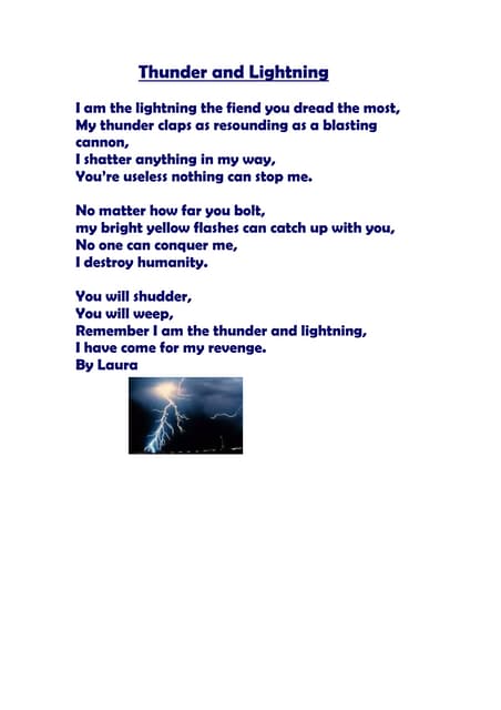 Callum's hurricane poem | PDF | Weather | Science