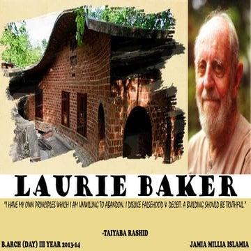 Laurie baker taiyaba | PDF