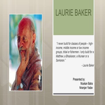 Works of laurie baker | PPTX