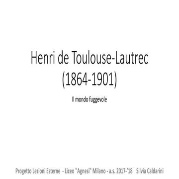 Lautrec mostra | PPT