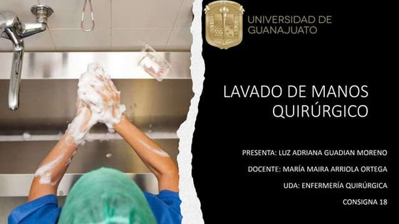 Tecnica de lavado de manos | PPTX