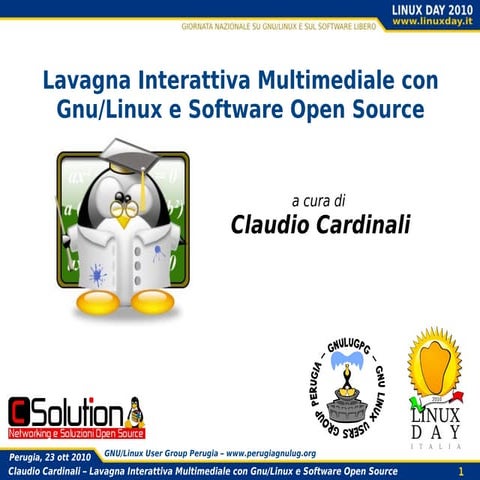 WiiLD Lavagna Interattiva Multimediale con Gnu/Linux e Software Open Source | PDF | Computer ...