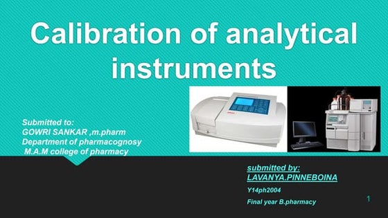 Overview of Instrument Calibration | PPT