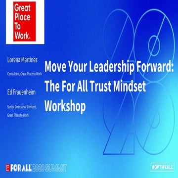 Lava pool edition final move your leadership forward the for all trust mindset workshop 2020 ...