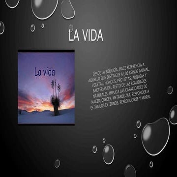 Definición de Vida | PPT