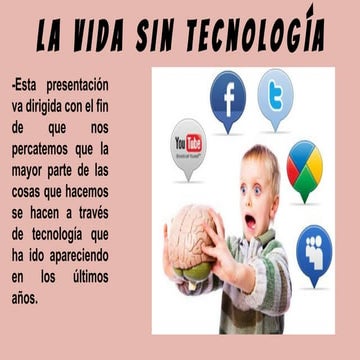 La vida sin tecnología | PDF
