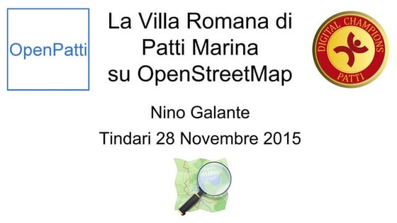 Osm mapping meetings presentazione del progetto | PPT