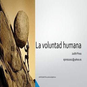 La voluntad humana, antropología filosófica | PPT