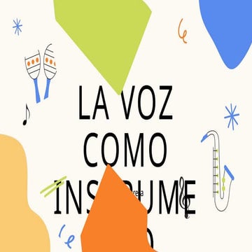 Tono, timbre y color de la voz | PDF