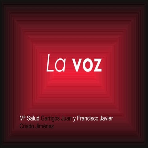 Tema 4. la voz y el canto. | ODP