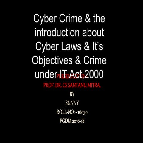 Cyber law in different part of the world and their inportance | PPTX