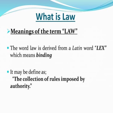 Law | PPT