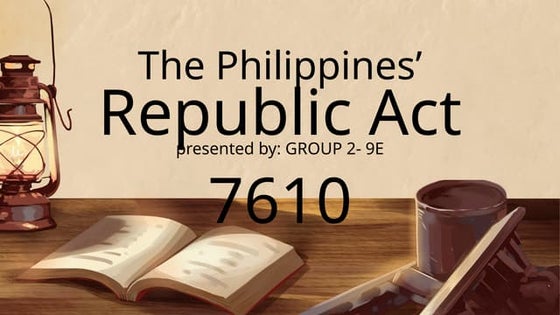 Republic Act 7610 | PPT