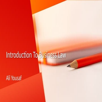 business law presentation for bachelor students .ppt