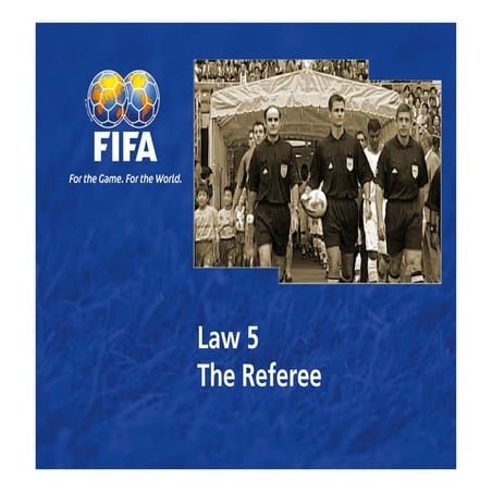 Law 5 The Referee | PPT