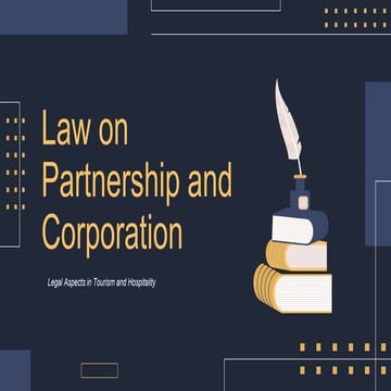 Law-on-Partnership-and-Corporation business org | PPTX